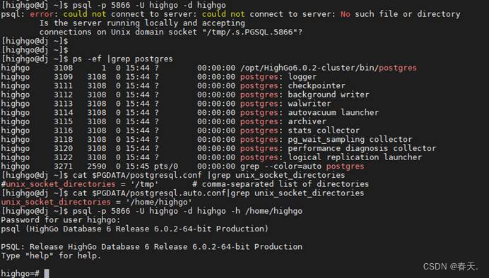 psql连接数据库报错-could not connect to server No such file or directory_psql: error: could not connect ...