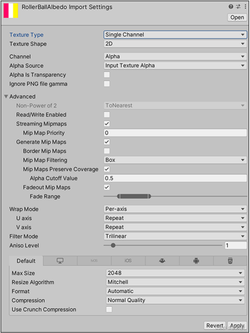 Unity2d开发总结——（Texture2d）Import Setting-CSDN博客