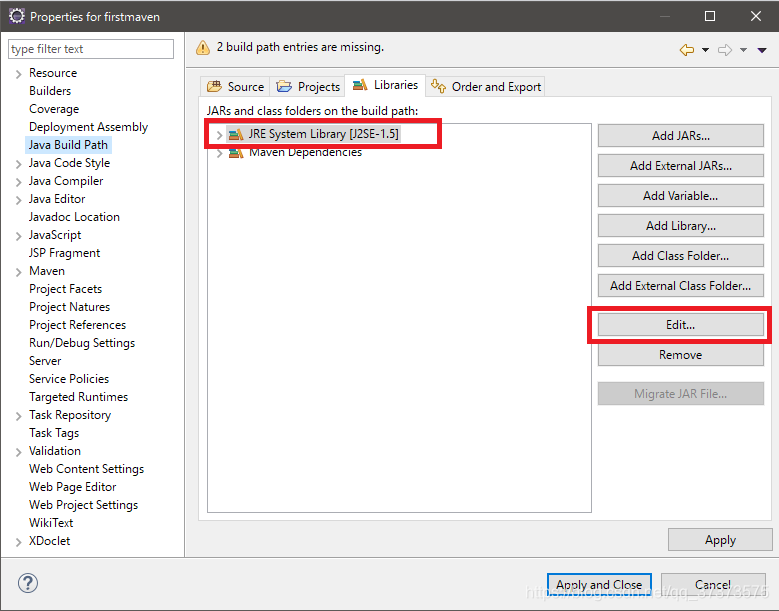 eclipse创建Maven项目后Java Resources里只有一个src/main/resources文件夹，缺少src/main/java等文件夹解决办法_打开java项目只有一两个 ...