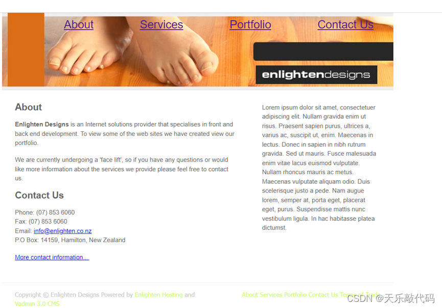 DW运用HTML+CSS建网站（2）成品_dw制作个人网页代码+css-CSDN博客