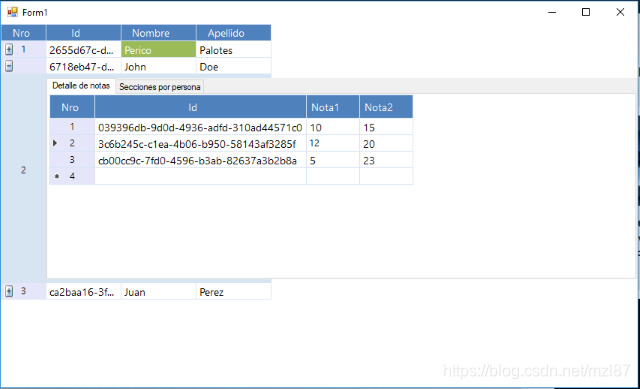 C＃中的主从Datagridview_c# datagridview 主从表-CSDN博客