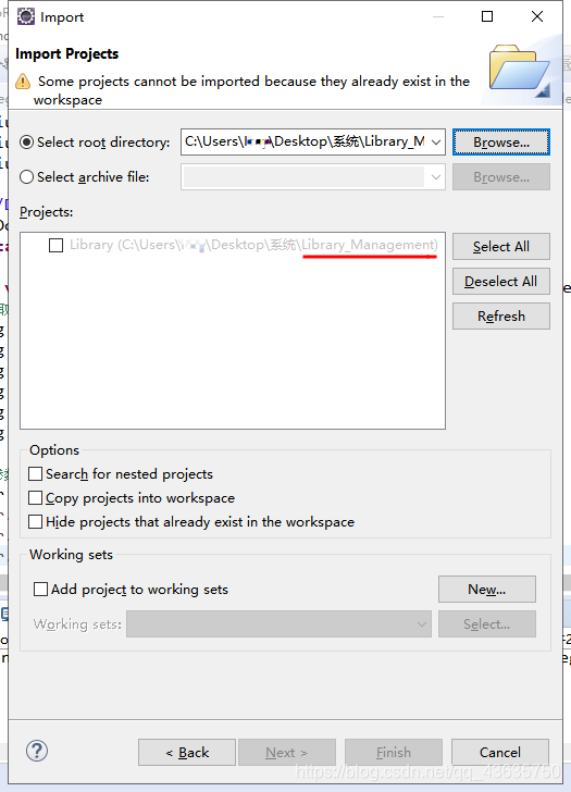 Eclipse导入项目报错 Some Projects Cannot Be Imported Because They Already Exist In The Workspace Some