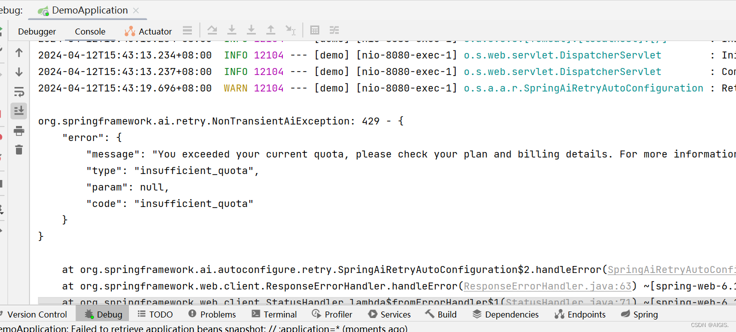 SpringAI初体验之HelloWorld_springai 链接超时-CSDN博客