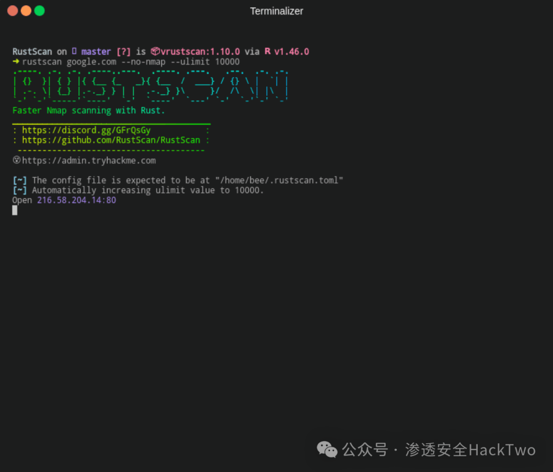 RustScan 一款3秒内可扫描65k个端口的探测工具|漏洞挖掘-CSDN博客