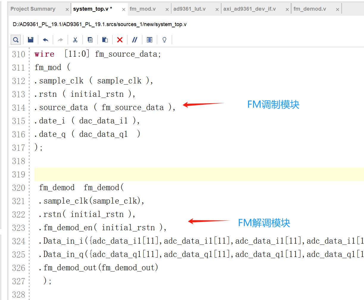 ZedBoard+AD9361_FPGA的PL端纯逻辑（verilog）配置控制9361（四）_实现模拟调频FM信号的数字调制、解调_ad9361 dds-CSDN博客