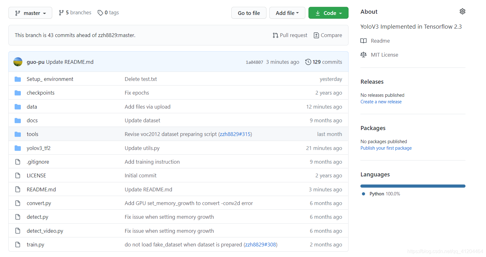 YOLOv3物体/目标检测之实战篇（Windows系统、Python3、TensorFlow2版本）_yolov3-tiny.weights-CSDN博客