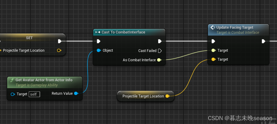 39. UE5 GAS RPG角色释放技能时转向目标方向_motion warping-CSDN博客