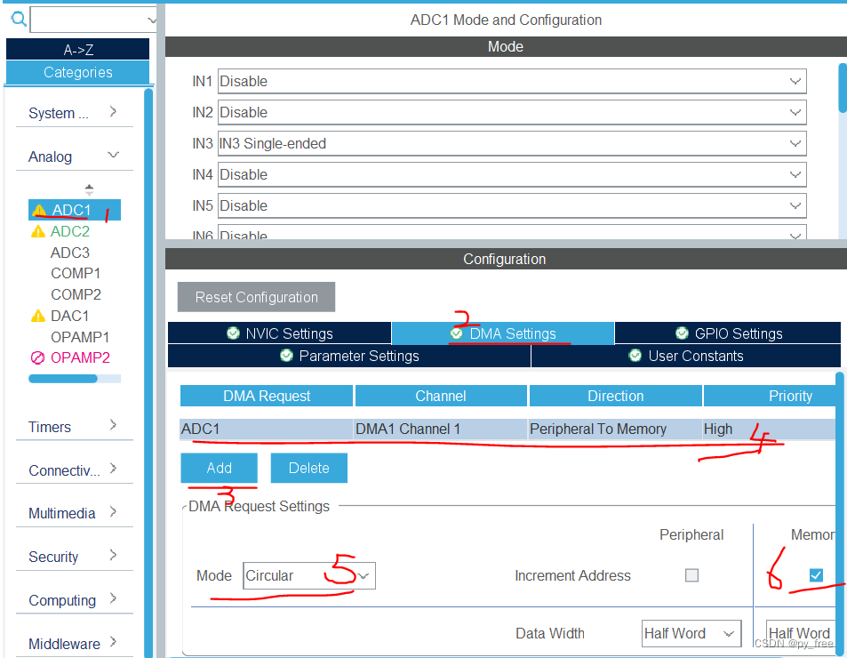 STM32CubeIDE开发(二十四)， stm32的ADC(模数转换器) 开发要点_stm32cubeide adc使用-CSDN博客