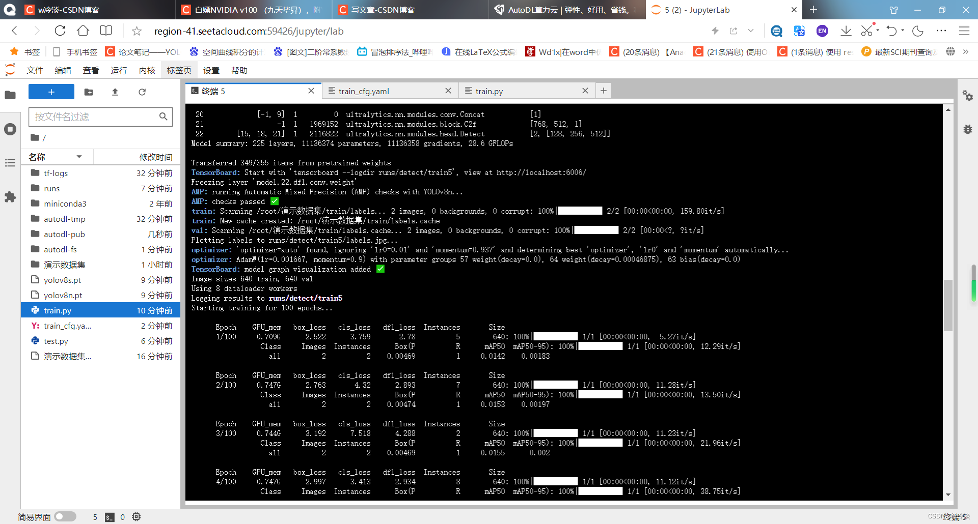 yolov8本地、autodl环境配置、训练_autodl yolov8-CSDN博客