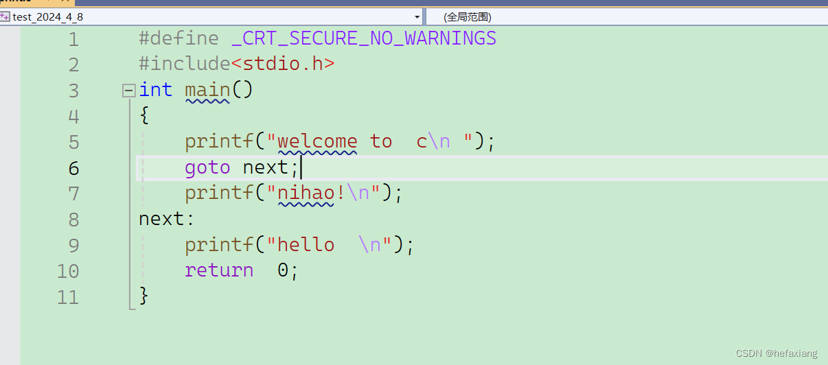 C语言的goto语句_goto nextc++-CSDN博客