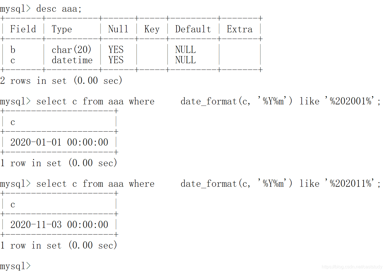 Java获取日期年月信息，mysql查找某年月信息java中在mysql数据库查询某年某月区间的数据 Csdn博客