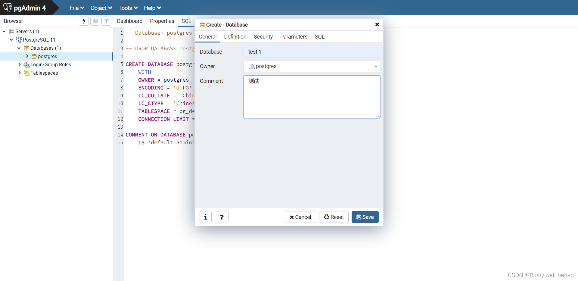 Postgresql的使用-1 创建数据库_postgresql psql 创建带横线的数据库名称 csdn-CSDN博客