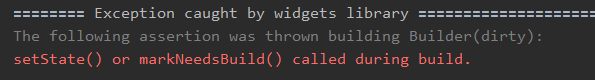【Flutter】解决 Failed assertion: line 5142 pos 12: ‘!_debugLocked‘: is not true._flutter failed ...