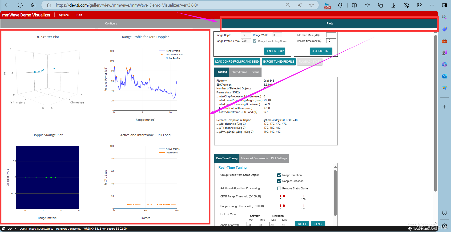 TI IWR 6843 ISK 毫米波雷达开箱测试_iwr6843-CSDN博客