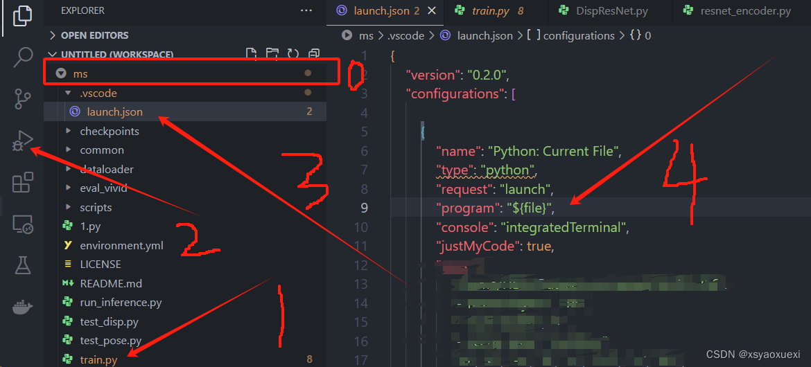 一文轻松学会远程服务器/docker内 vscode,调试（debug）无/多参数/bash以及多工作空间运行的python程序，欢迎大佬补充，一起学习_vscode docker debug ...