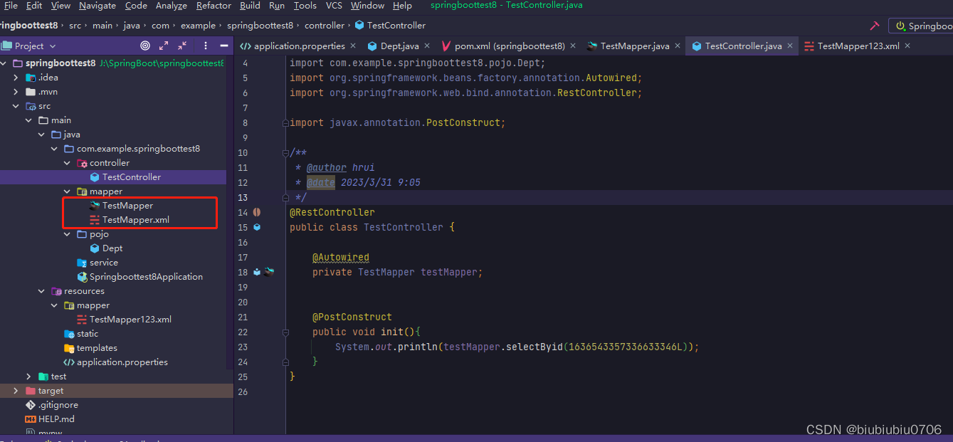 Springbootmybatis持久层接口和xml映射测试springboot Xml格式接口如何测试 Csdn博客