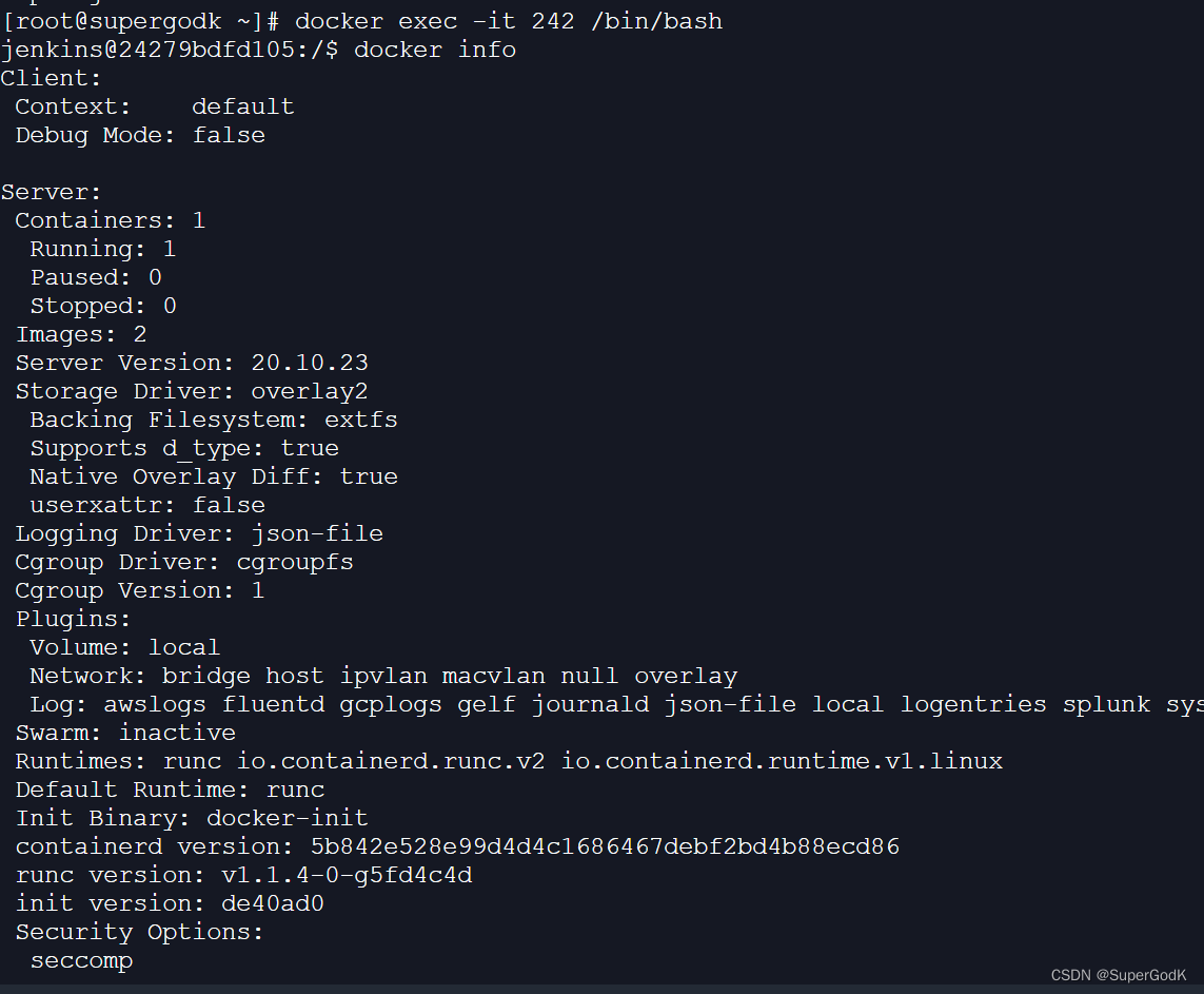 Jenkins(Linux Docker版)中使用宿主机的Docker-CSDN博客