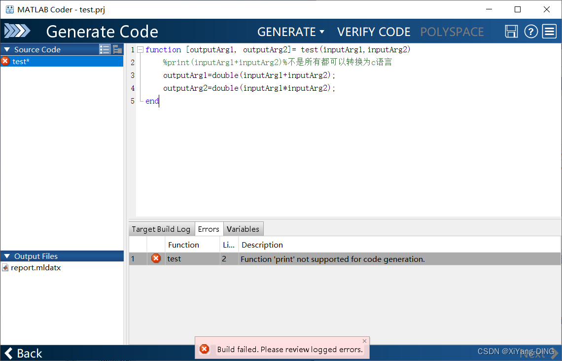 【MATLAB】MATLAB转C/C++语言并部署到VS2019_matlab转c++语言-CSDN博客