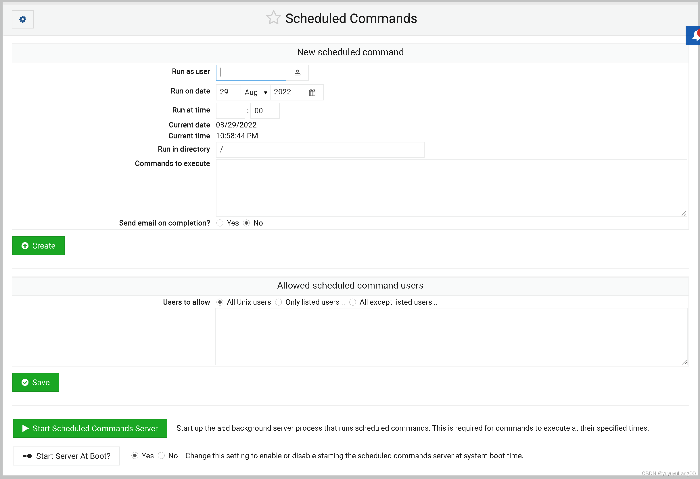 Webmin -- Sheduled Commands_webmin增加自动执行脚本-CSDN博客