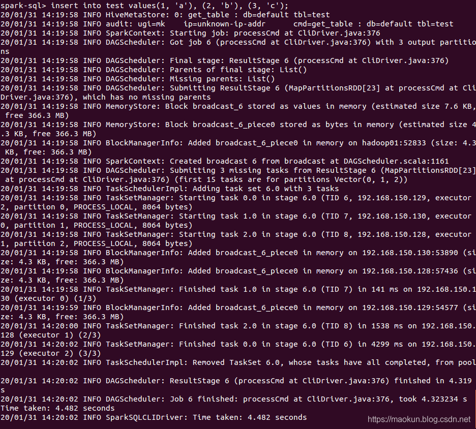 Spark入门（五）Spark SQL shell启动方式(元数据存储在derby)_spark元数据库-CSDN博客