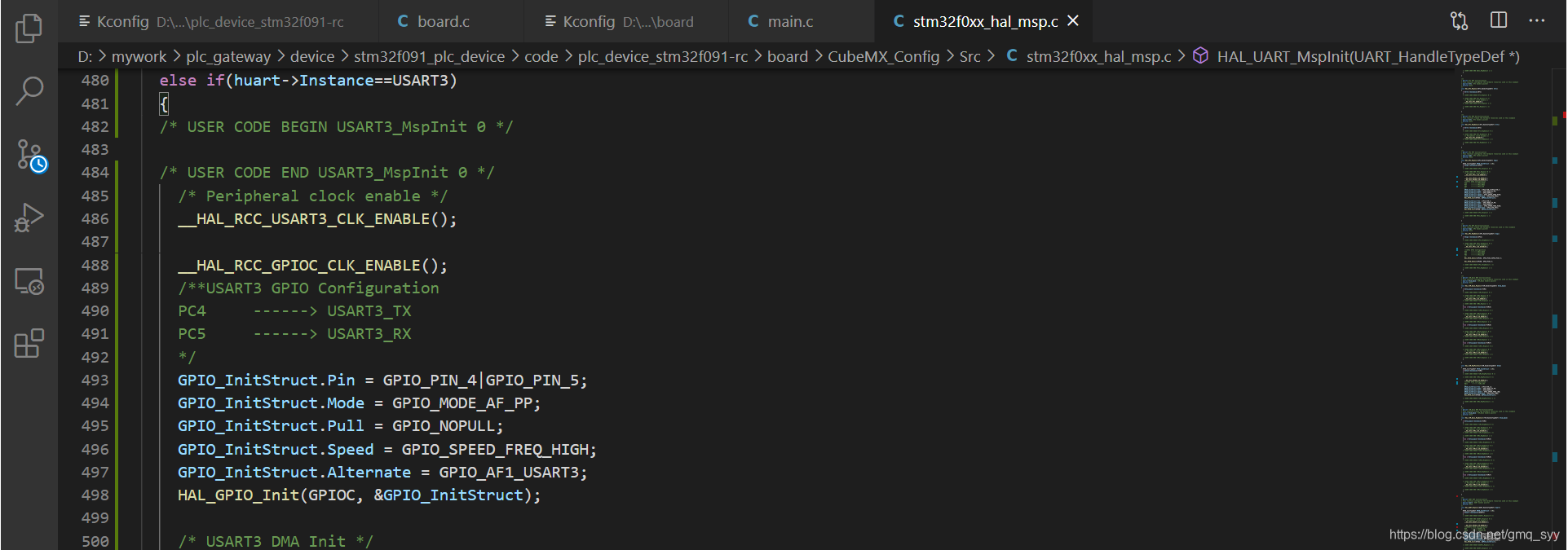 rt-thread添加uart驱动 - stm32f091RCTx_usart3 stm32f091-CSDN博客