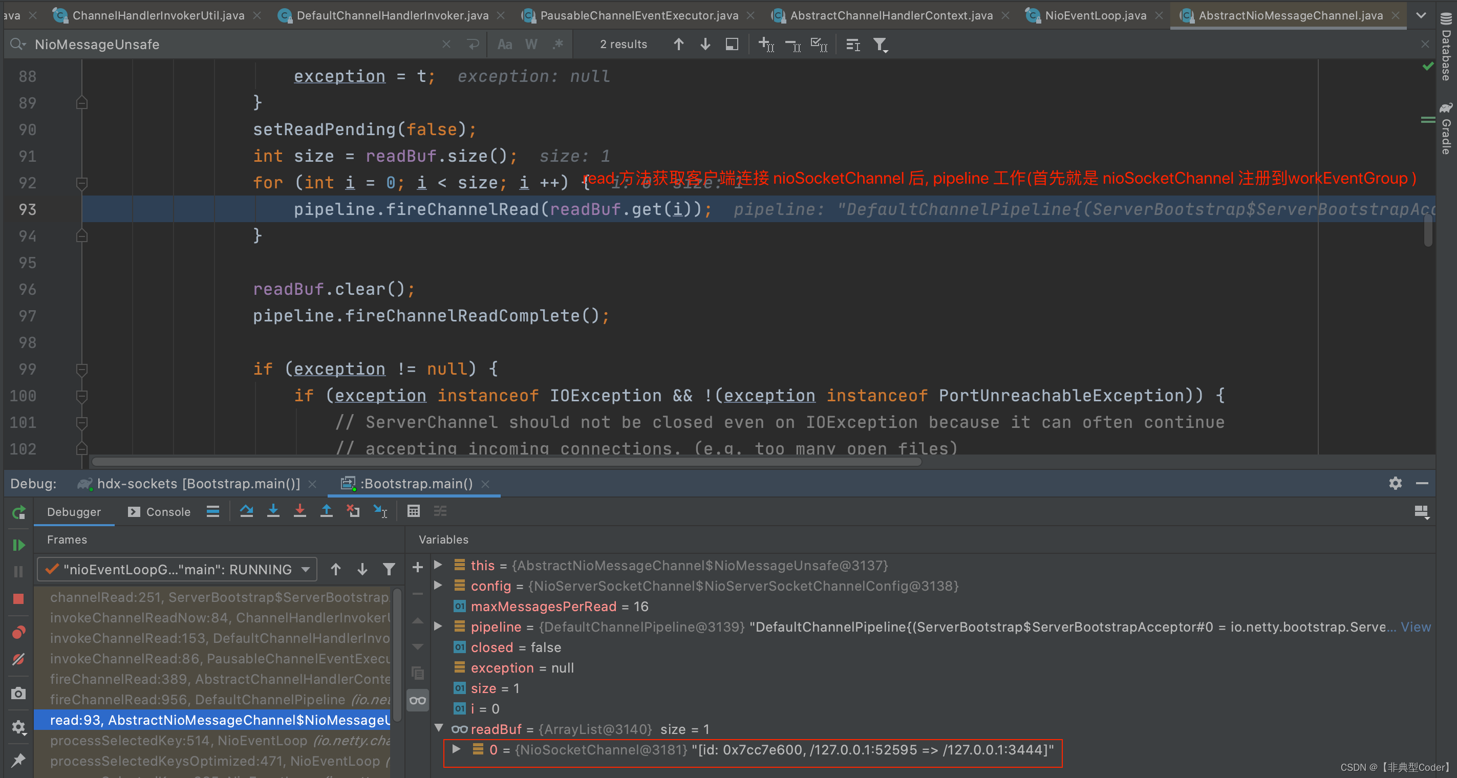 Netty 源码之 channel 注册和 eventLoopGoup_netty 使用注册包自定义channelid-CSDN博客