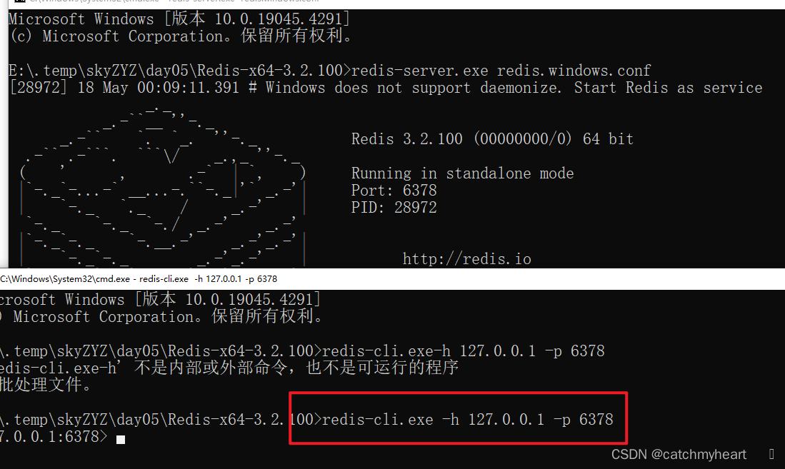 redis-cli连接问题-Could not connect to Redis at 127.0.0.1:6379: 由于目标计算机积极拒绝，无法连接。_redis-cli.exe ...