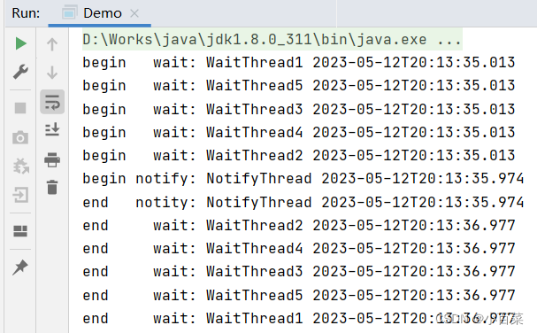 wait方法 与 notify/notifyAll方法_notifyall wait-CSDN博客
