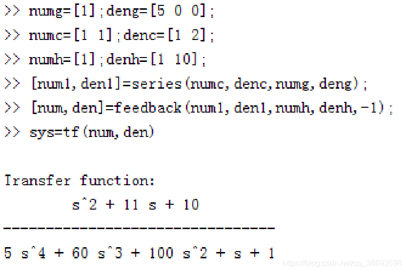 cloop( )和feedback( )的区别_matlab中cloop函数-CSDN博客