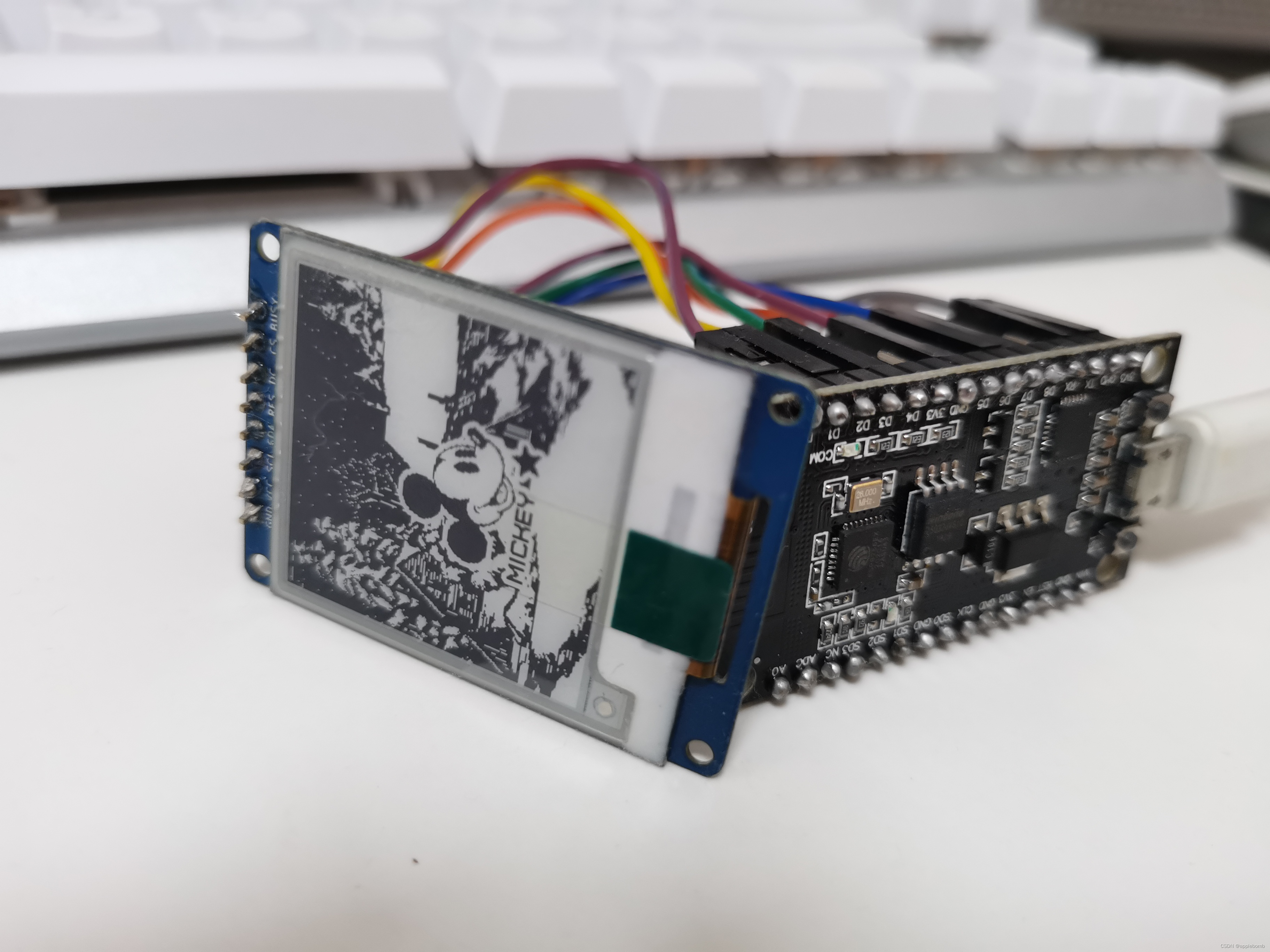 MicroPython实现ESP8266 控制电子墨水屏(SPI)_micropython开发墨水屏-CSDN博客