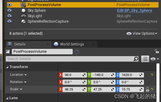 【虚幻引擎】UE4/UE5 后期处理盒子（PostProcessVolume）_ue postprocess-CSDN博客