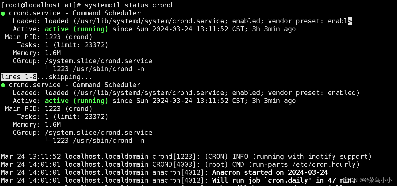 linux中的例行性工作----详解_list user's crontab-CSDN博客