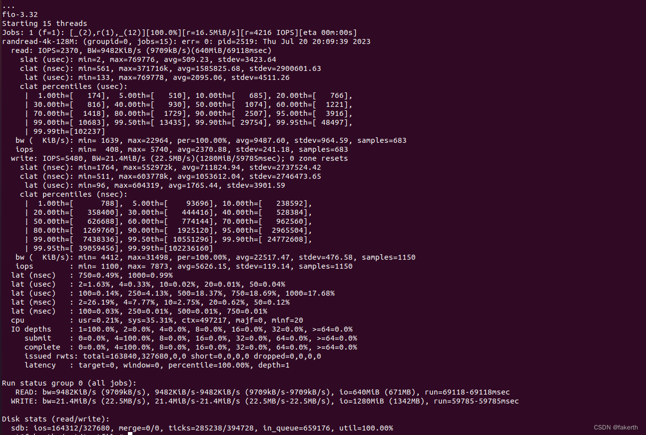 FIO工具：磁盘I/O性能测试详解-CSDN博客