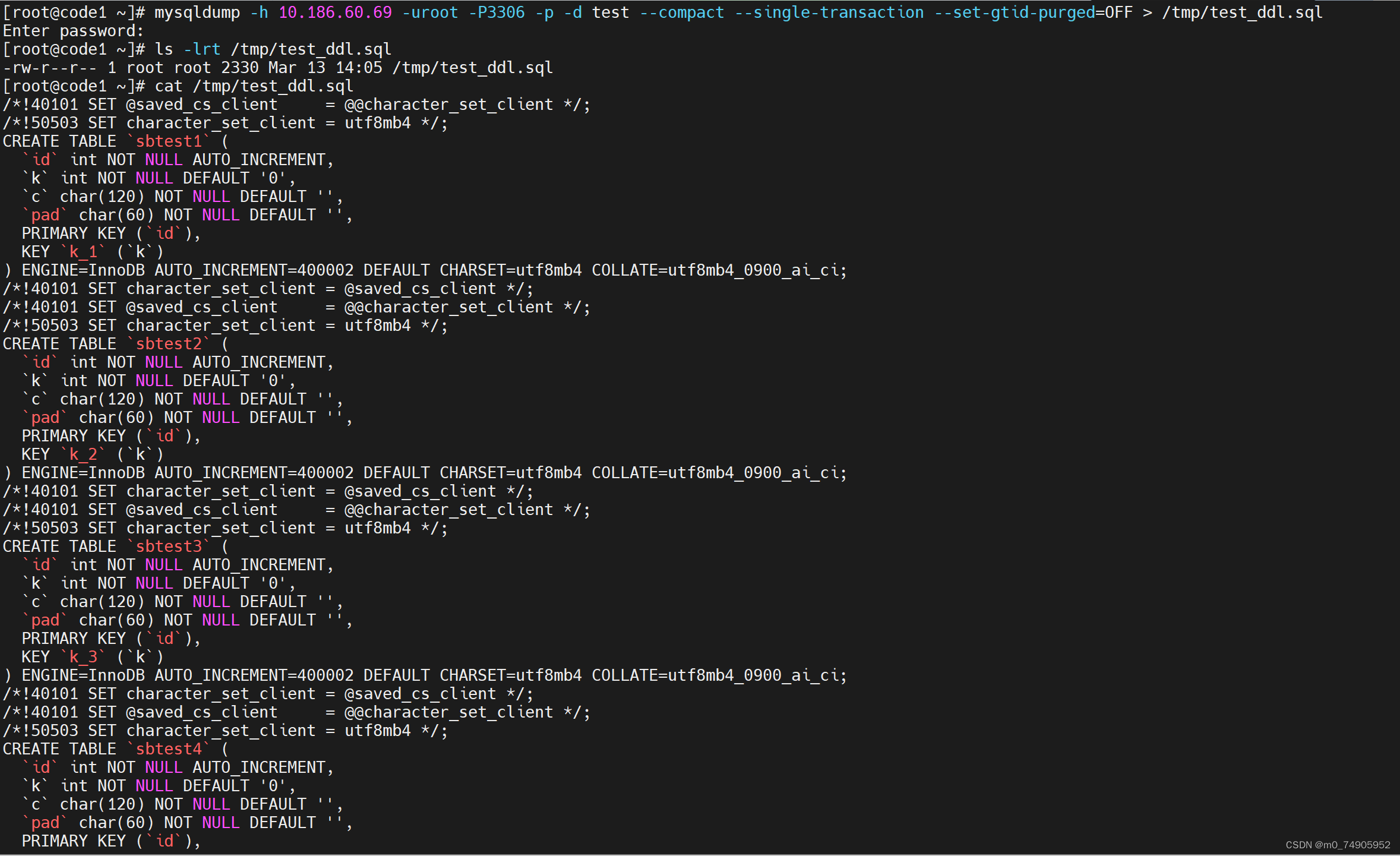 实践练习四:迁移 Mysql 数据到 Oceanbase 集群mysql增量同步到oceanbase Csdn博客