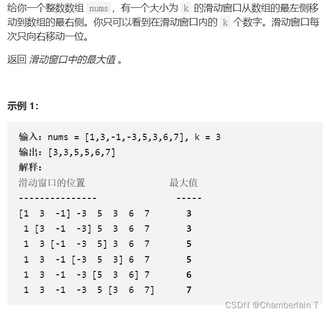 LeetCode.239. 滑动窗口最大值-CSDN博客