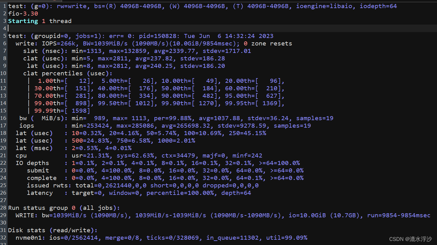 Linux下Python脚本的编写解析fio测试log(四)_fio测试脚本-CSDN博客