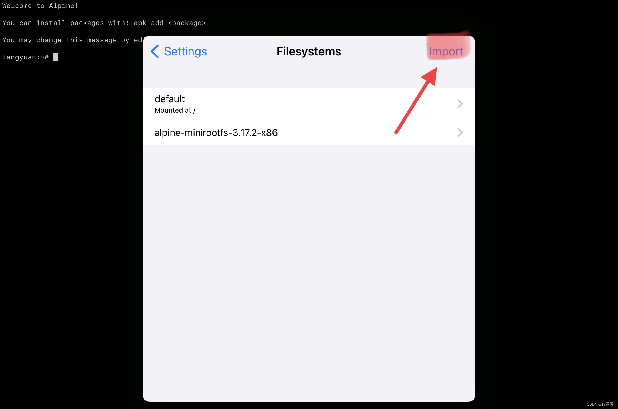 【创造者】为iSH/iSH-AOK配置Filesystem【iSH】_ish换filesystem-CSDN博客