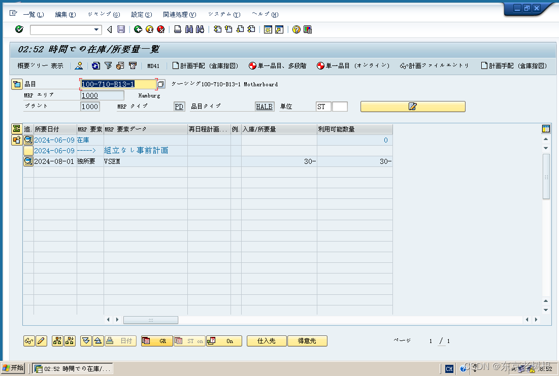 SAP PP学习笔记18 - MTO（Make-to-Order）：按订单生产（受注生産） 的策略 20，50，74_indep.reqmts ...