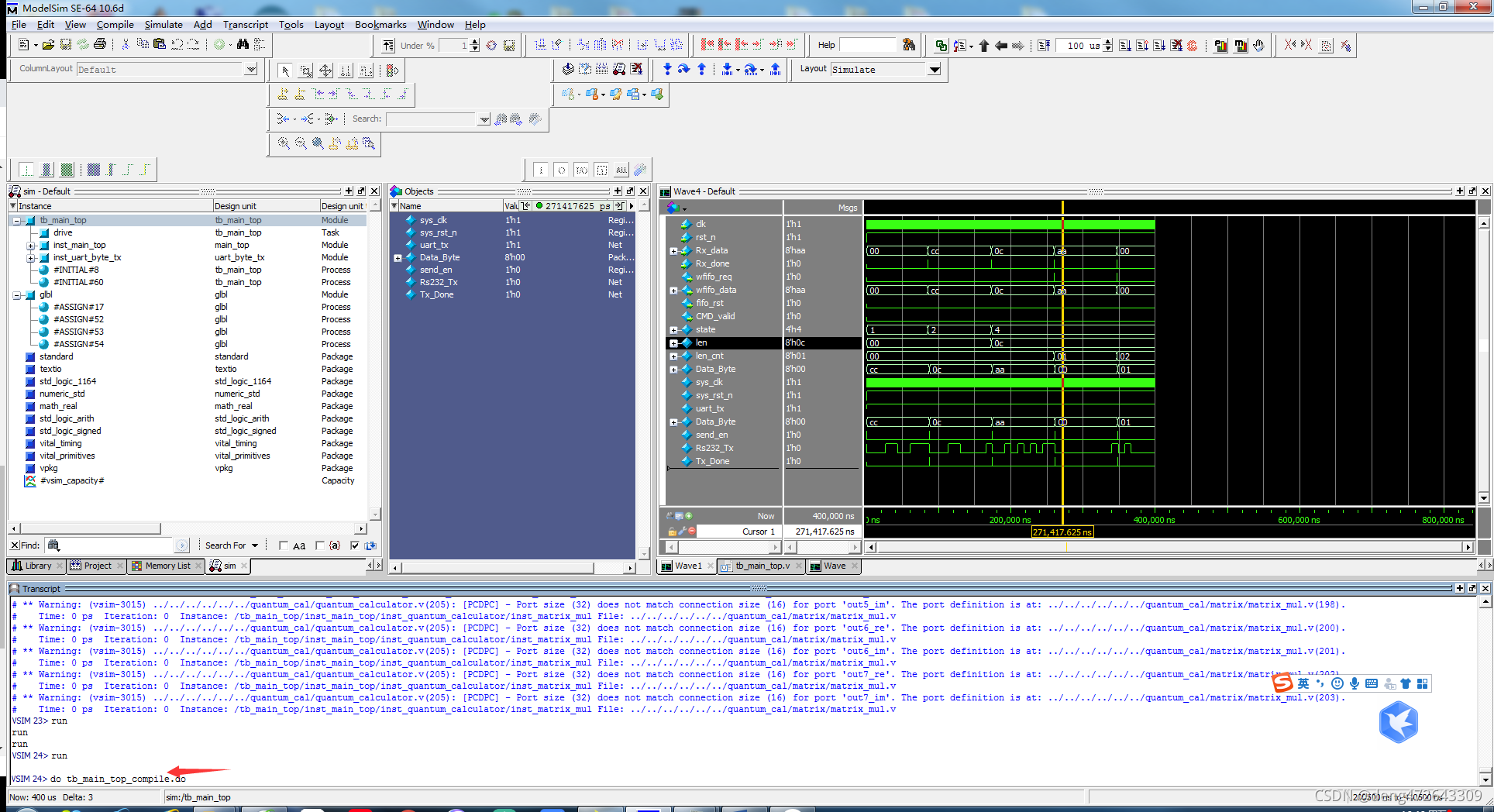 vivado与modelsim联合仿真后,modelsim无法手动编译_modelsim编辑不了-CSDN博客