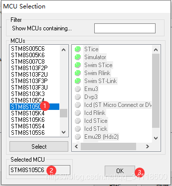 STM8S105 实例应用（1）——安装编译和烧录_stm8s105s4t6c烧录-CSDN博客