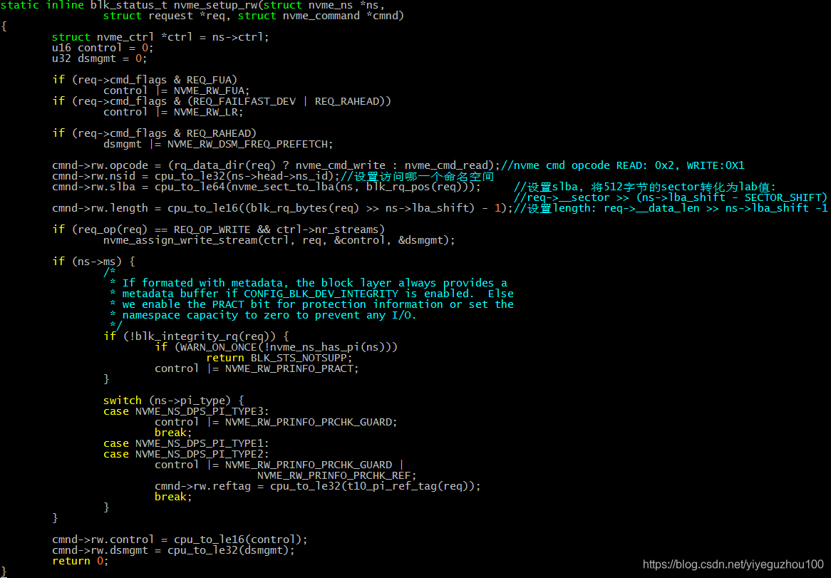 nvme req的dma映射与提交流程注释_dma的任务提交-CSDN博客