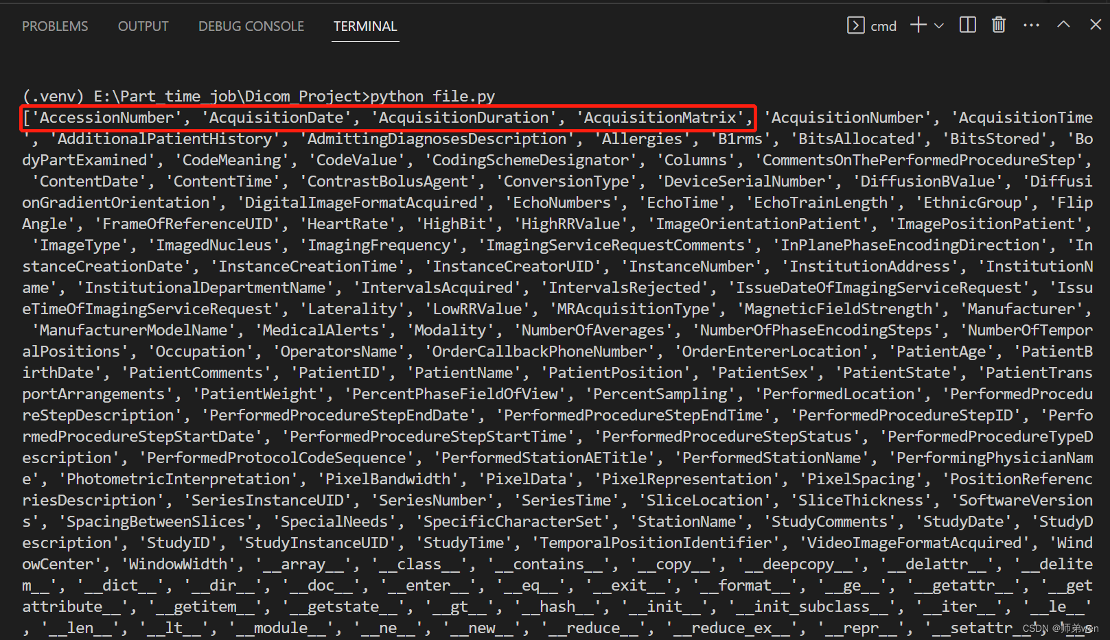 使用python打开DICOM文件_python加载dicom文件-CSDN博客