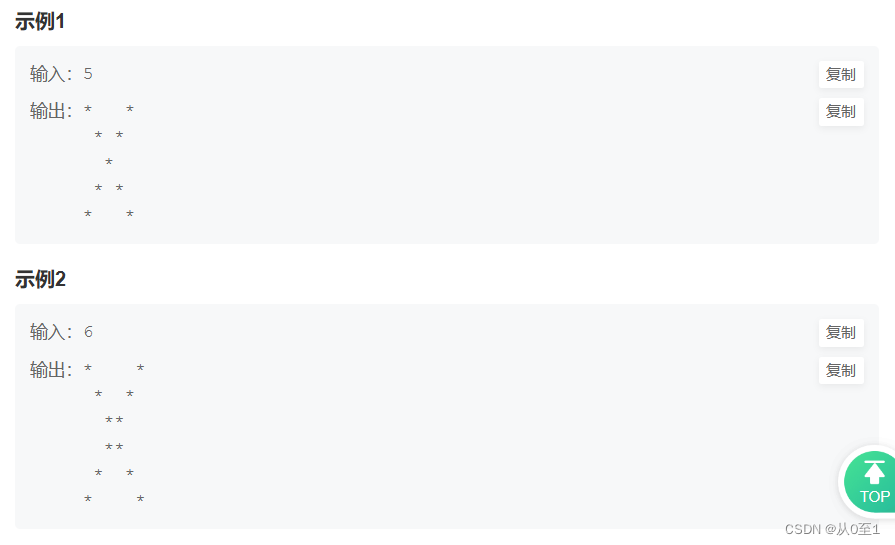 牛客网刷题 | BC110 X形图案-CSDN博客