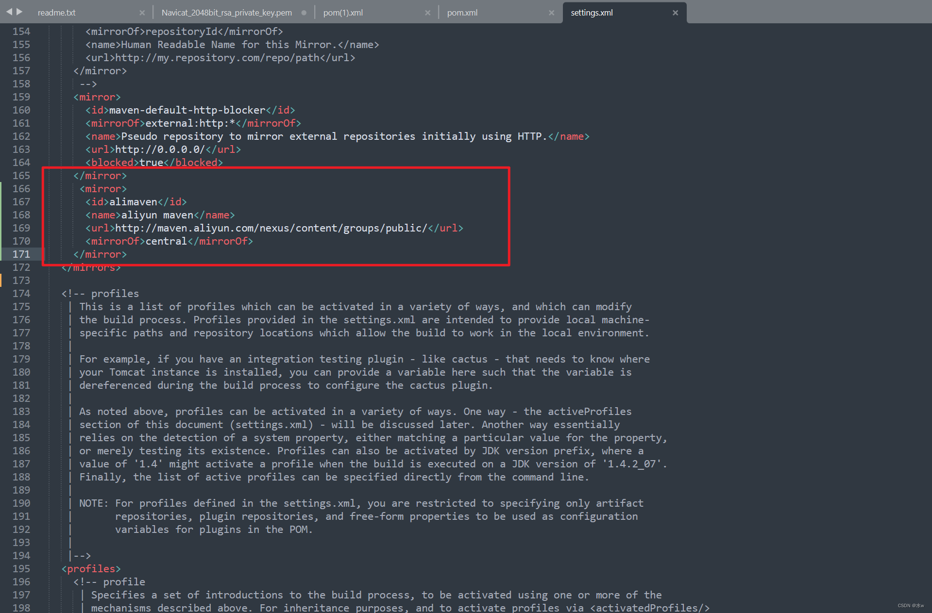 解决IDEA的maven中遇到的问题_unrecognised tag: 'mirror-CSDN博客