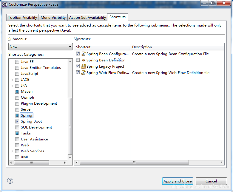 eclipse 自定义右键菜单添加 Sping Bean Configuration File_eclipse右键添加方法-CSDN博客