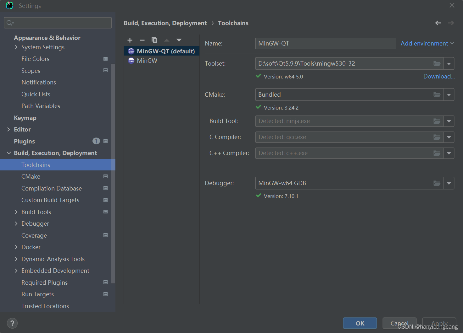 Clion搭建QT5.9.9 ffmpeg，opencv开发环境_clion配置qt5-CSDN博客