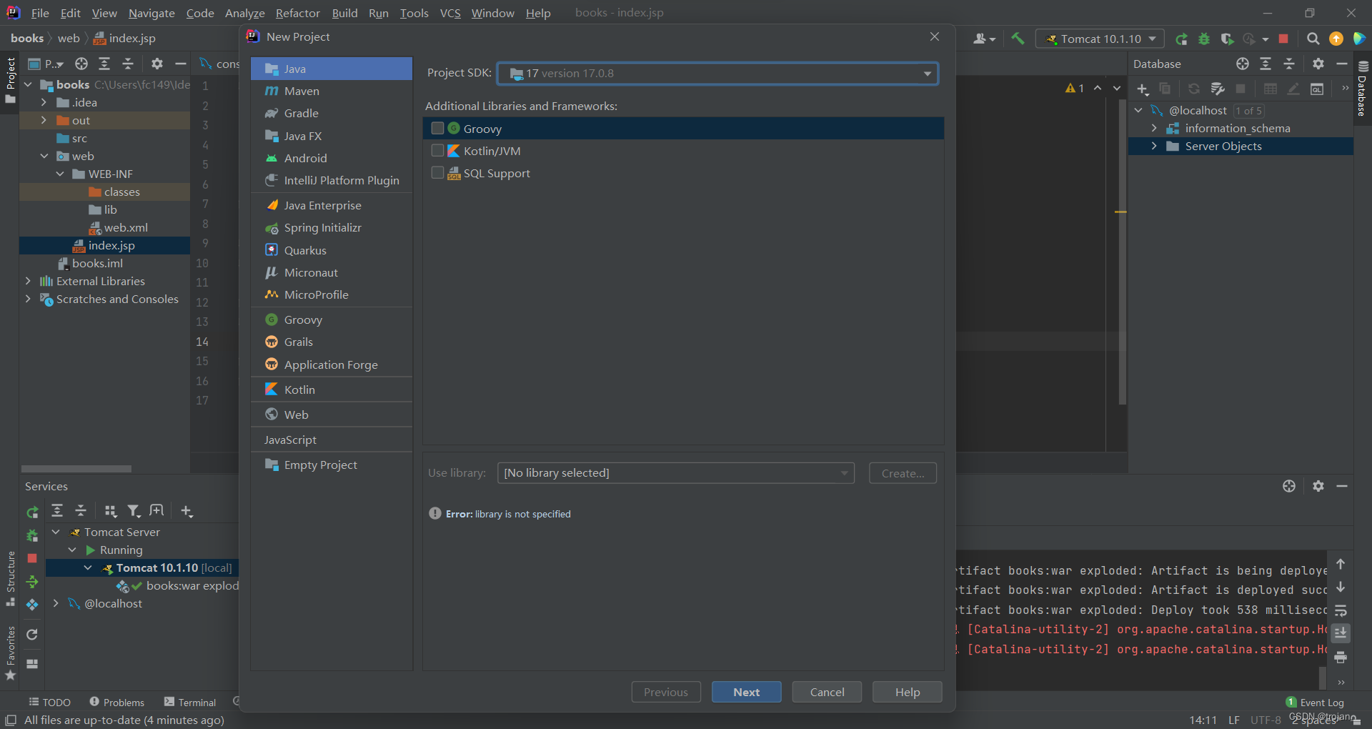 IDEA2021创建Web项目配置Tomcat_新版idea如何创建web项目-CSDN博客
