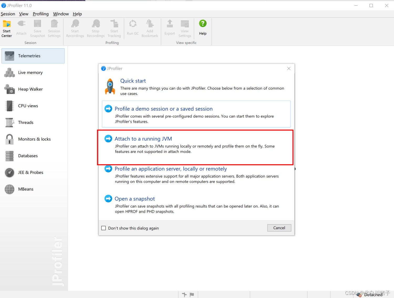 JProfiler的使用_idea jprofiler使用-CSDN博客