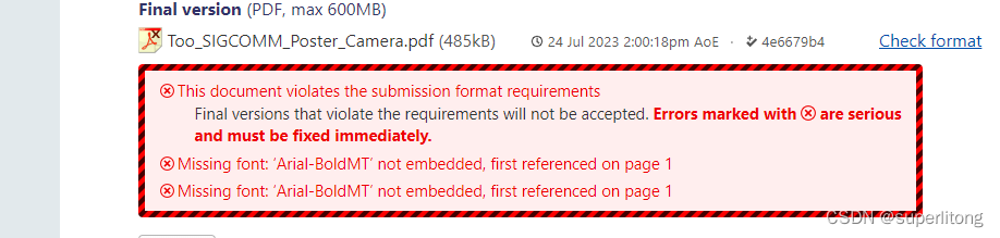 如何在PDF文档中嵌入字体，以满足hotcrp/edas等投稿系统要求_pdf 嵌入字体-CSDN博客
