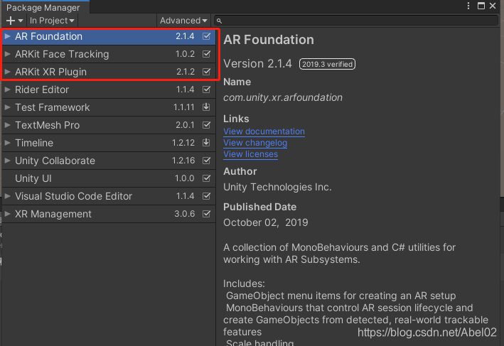 unity ARKit开发流程_unityar开发流程-CSDN博客